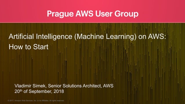 Artificial Intelligence (Machine Learning) on AWS: How to Start | PDF ...