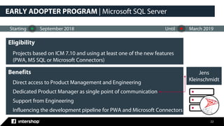 Intershop Commerce Management with Microsoft SQL Server | PPT