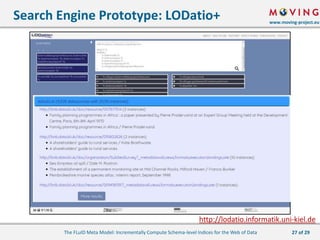 The FLuID Meta Model: Incrementally Compute Schema-level Indices for the Web of Data | PPTX ...