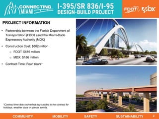 FDOT D6 395-836-95 Design-Build Project Presentation to the TPO | PPT
