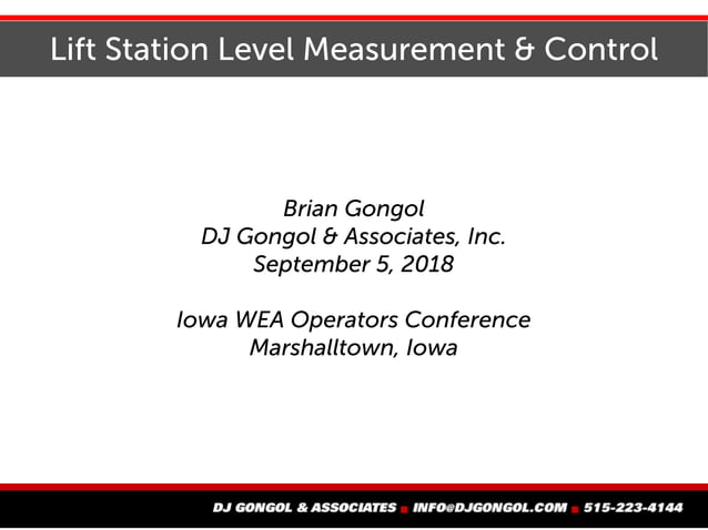 Lift station level measurement and control - v.19