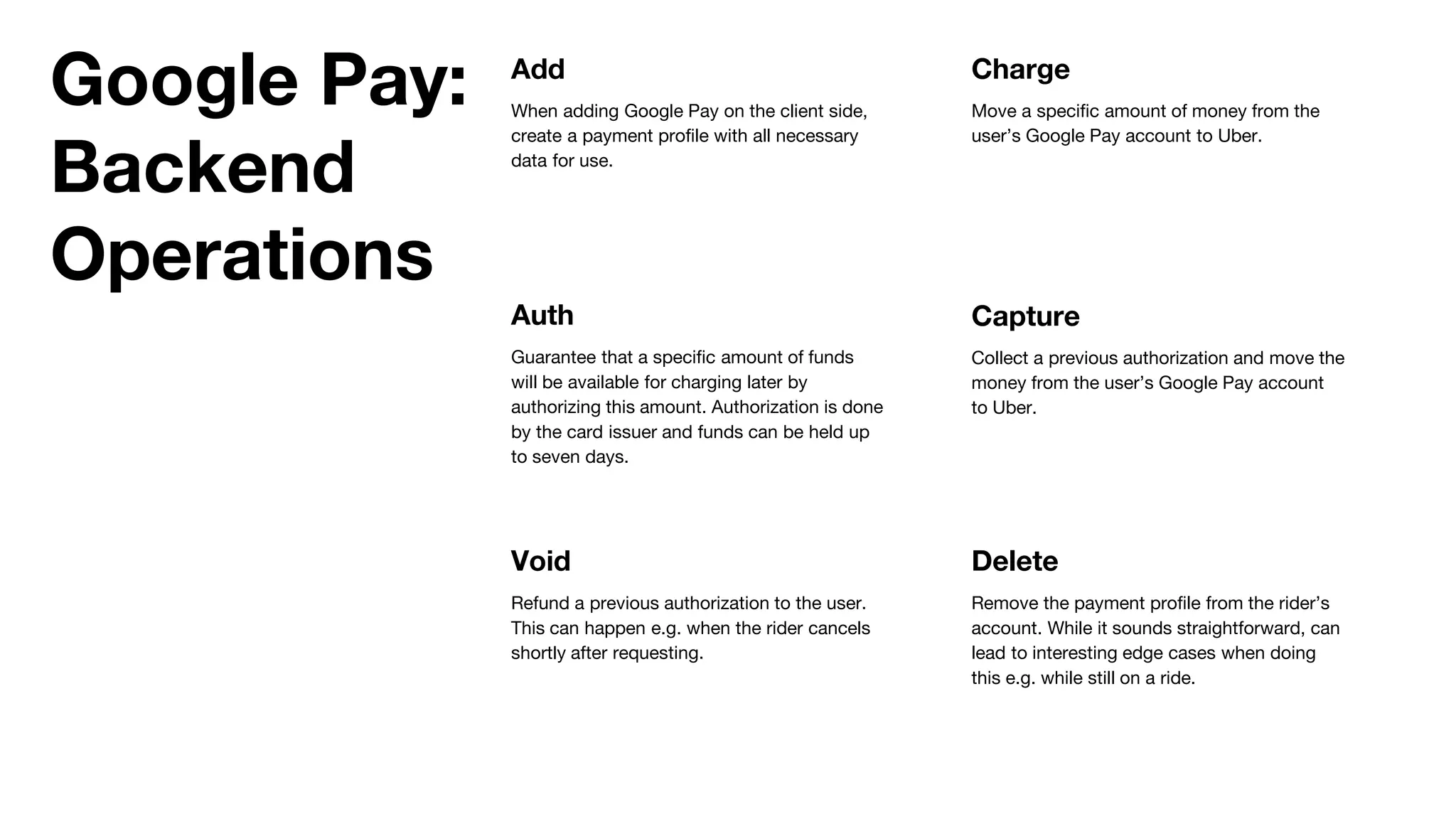 Payments Integration at Uber: a (Short) Case Study | PPTX
