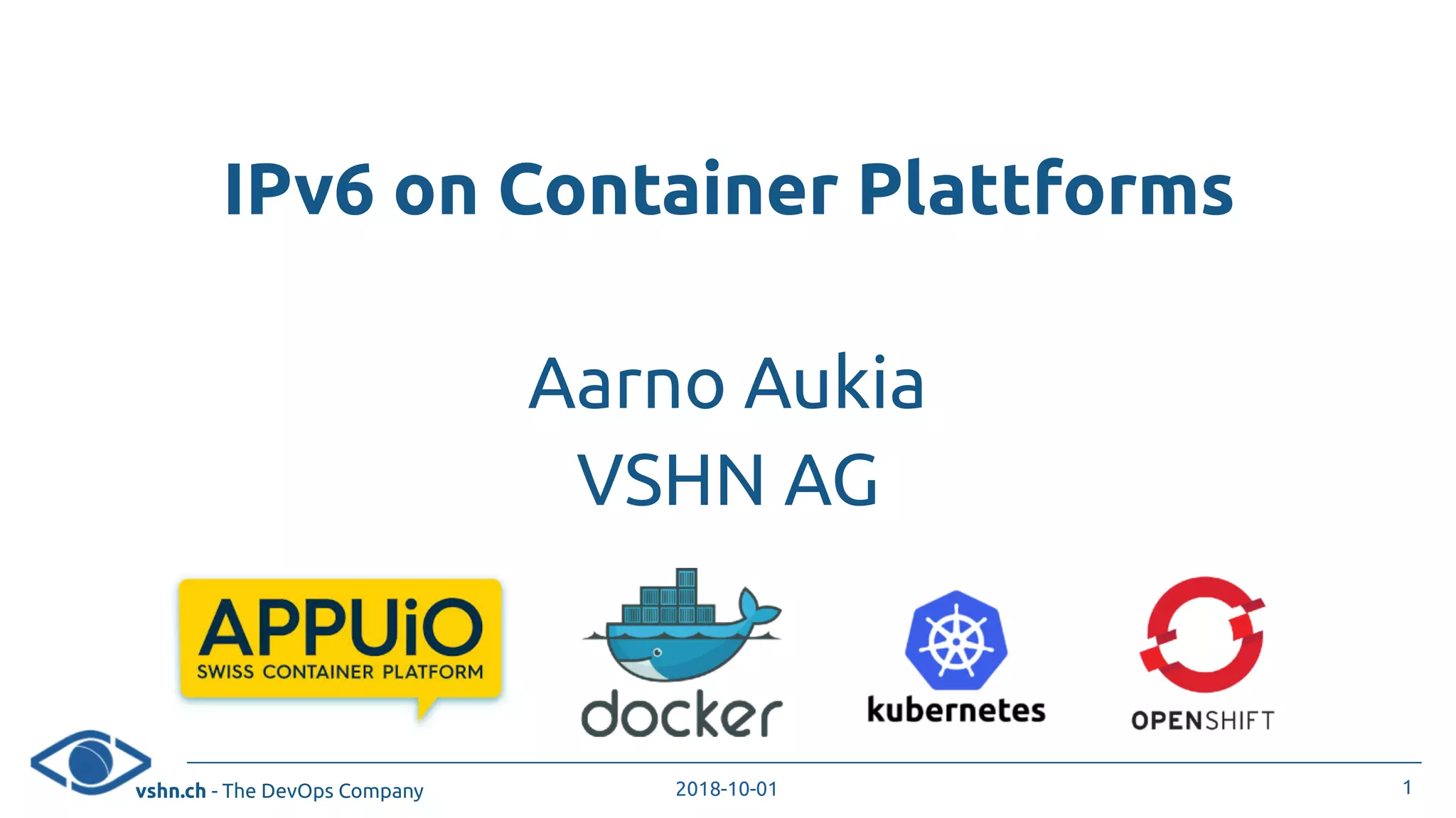 IPv6 on Container Plattforms | PDF