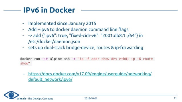 IPv6 on Container Plattforms | PPT