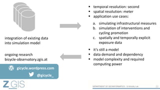 A very high resolution bicycle flow model | PPT