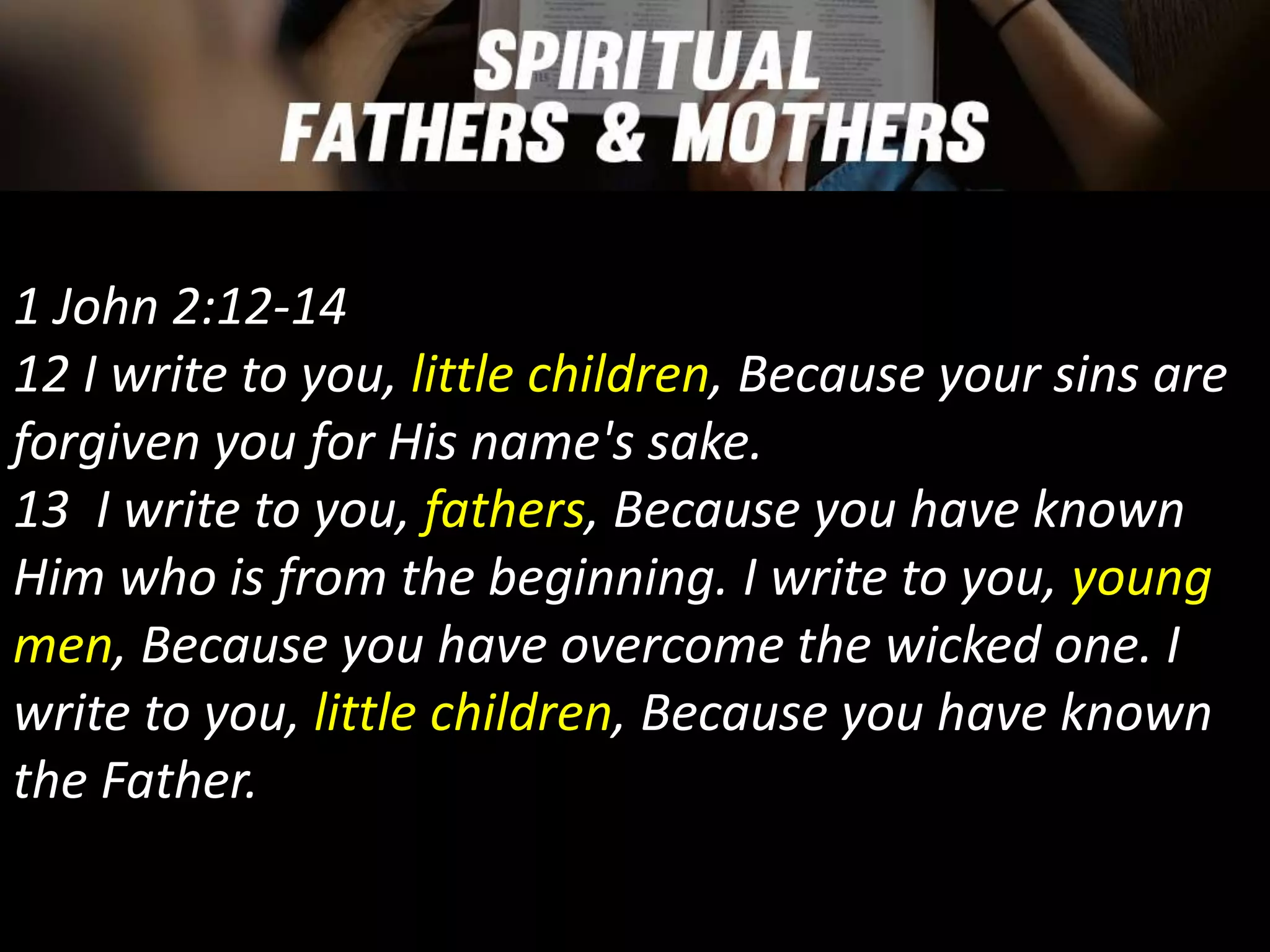 Spiritual Fathers & Mothers | PPTX