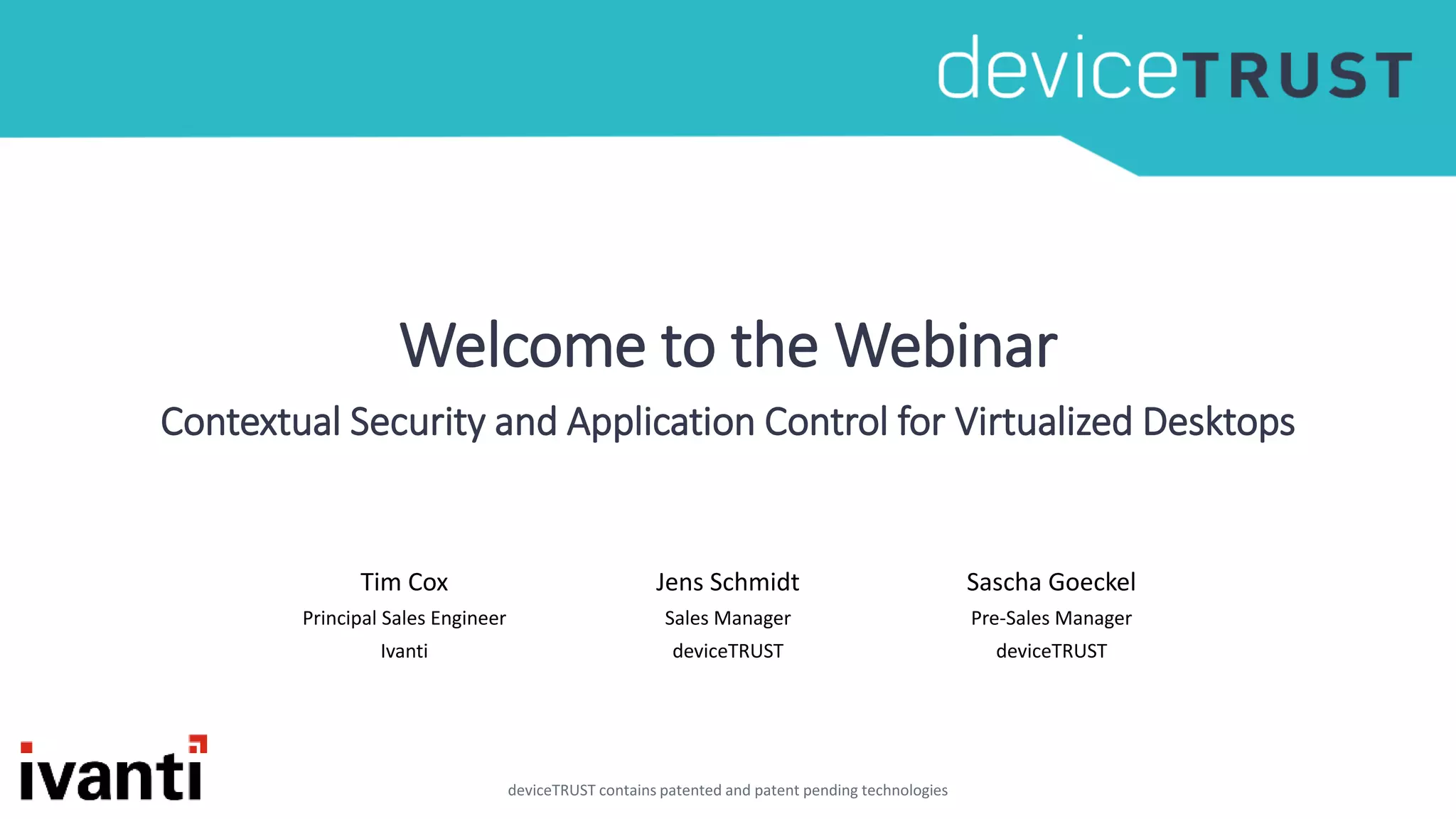 Contextual Security and Application Control for Virtualized Desktops | PPTX