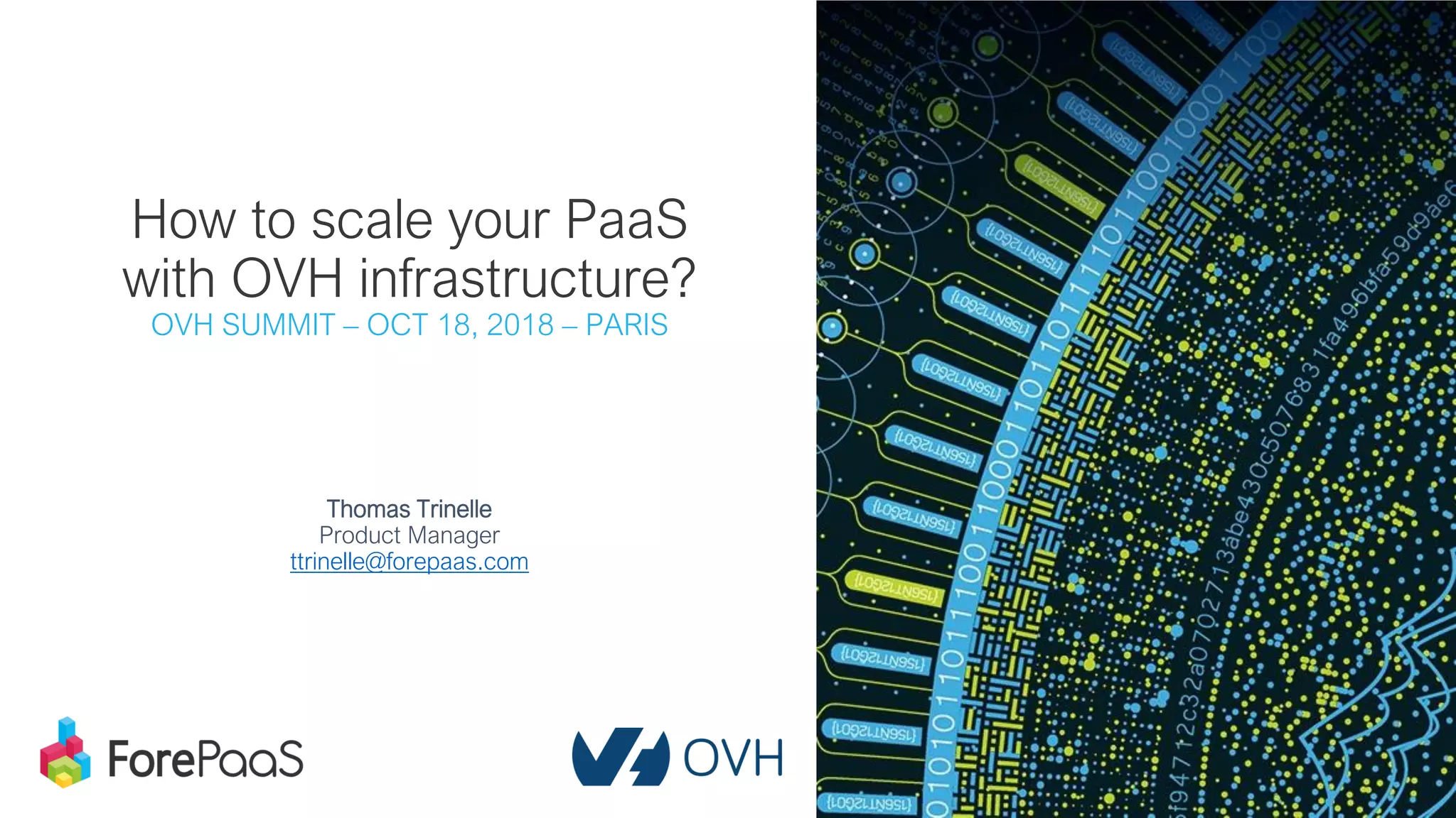 How to scale your PaaS with OVH infrastructure? | PDF