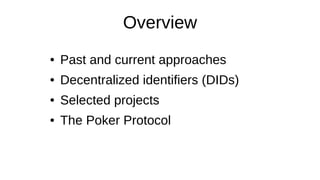 Overview of Decentralized Identity | ODP