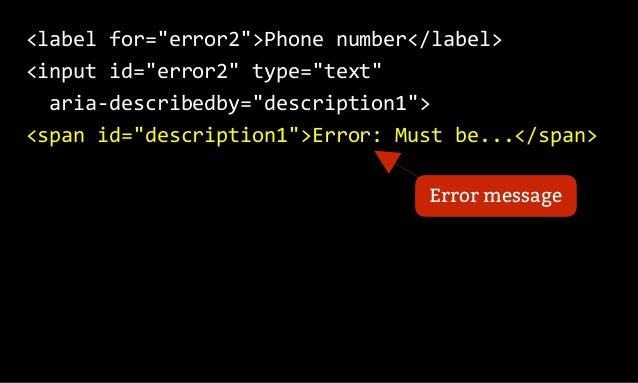 Accessible Inline errors messages Accessible Inline errors messages
