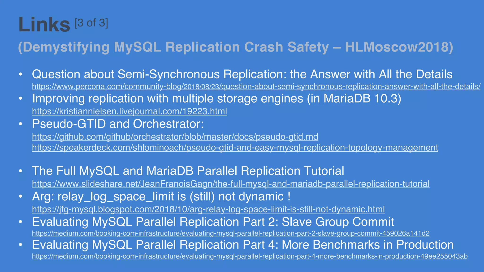 Demystifying MySQL Replication Crash Safety | PPT