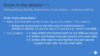 Demystifying MySQL Replication Crash Safety | PPT