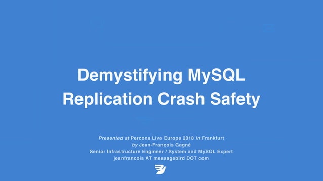 Demystifying MySQL Replication Crash Safety | PDF