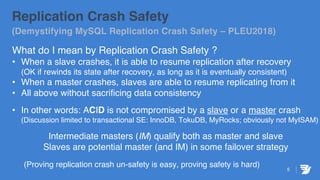 Demystifying MySQL Replication Crash Safety | PDF