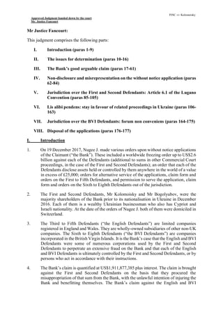 Приватбанк против Коломойского 2.0 | PDF