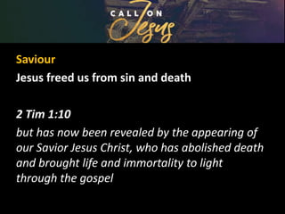 Call on Jesus | PPT