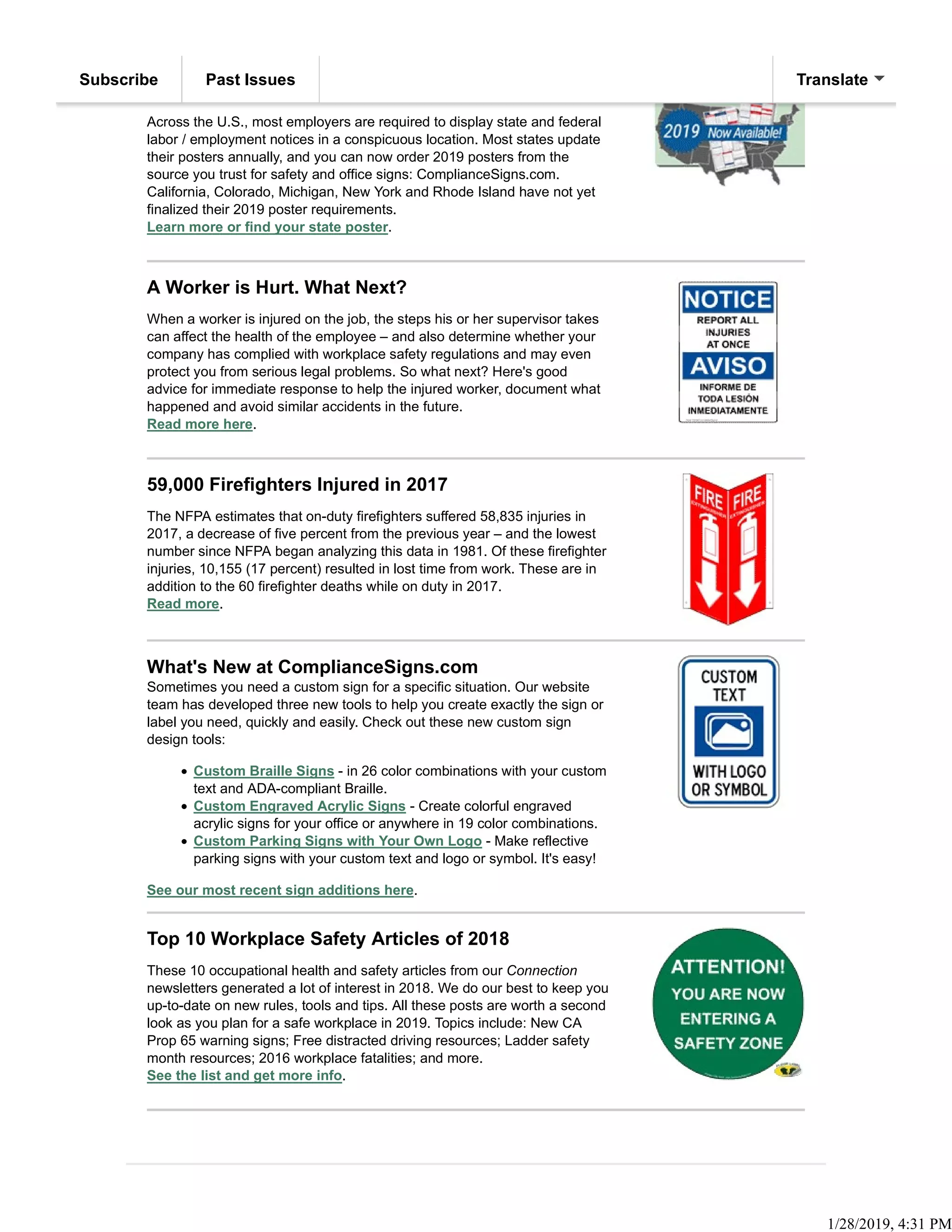 December 2018 ComplianceSigns Connection Newsletter | PDF