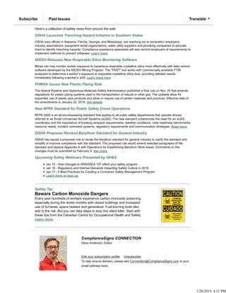 December 2018 ComplianceSigns Connection Newsletter | PDF