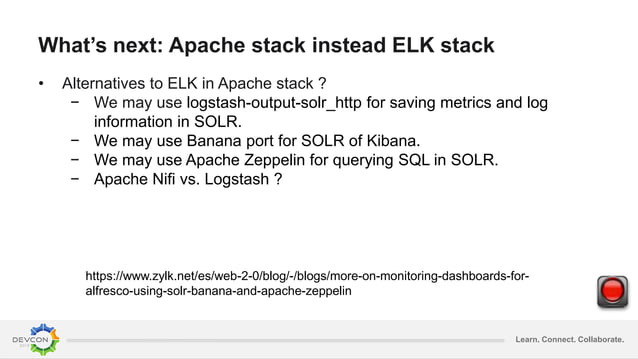 Alfresco monitoring with Nagios and ELK stack | PPT