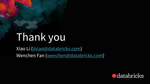 Deep Dive into Spark SQL with Advanced Performance Tuning with Xiao Li & Wenchen Fan | PPT