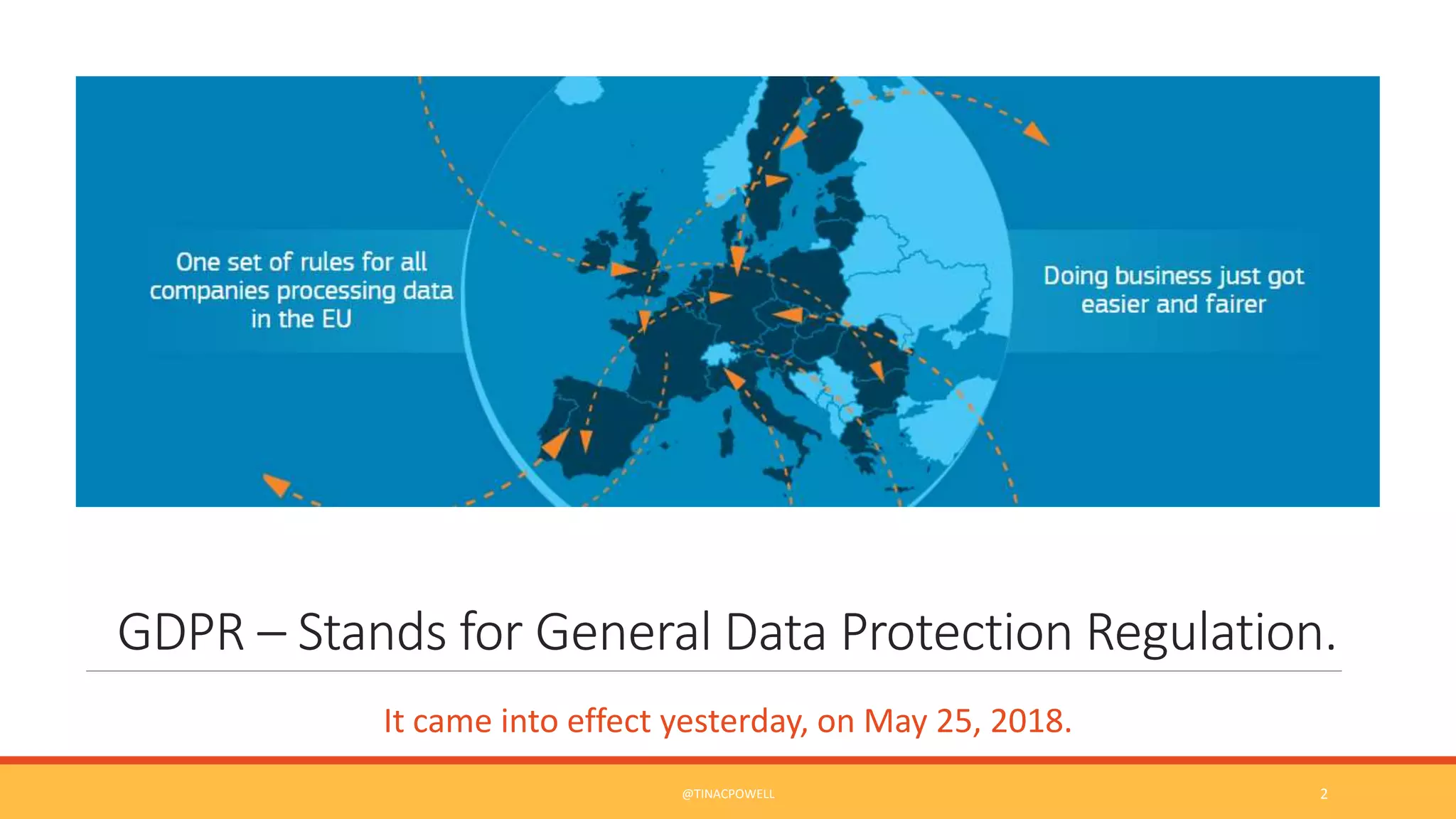What Is GDPR and Why Should I Care" | PPTX