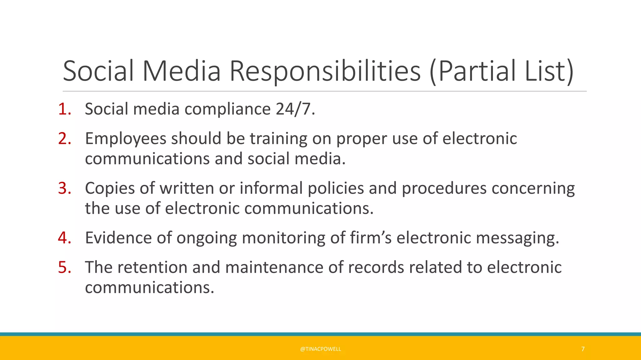 Social Media Roles and Responsibilities | PPT