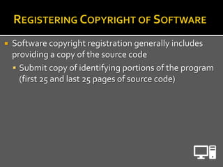 COPYRIGHT: Advantages of Registration | PPTX | Desktop Publishing ...
