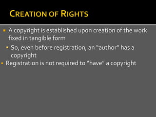 COPYRIGHT: Advantages of Registration | PPTX | Desktop Publishing ...