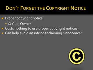 COPYRIGHT: Advantages of Registration | PPTX | Desktop Publishing ...