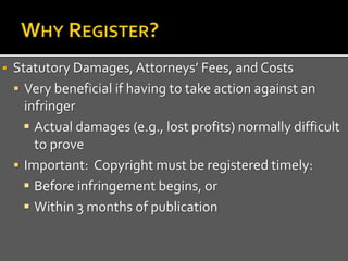 COPYRIGHT: Advantages of Registration | PPTX | Desktop Publishing ...