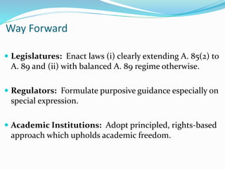 Data Protection and Academia: Fundamental Rights in Conflict | PPTX