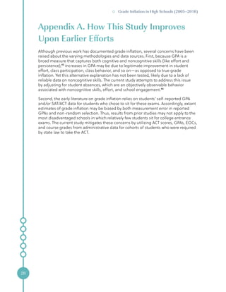 Grade Inflation in High Schools (2005–2016) | PDF | Standardized ...