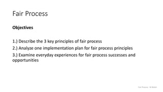 Fair process in #meded | PPT