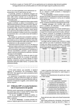 Il confronto a coppie con ”metodo AHP” negli appalti pubblici | PDF
