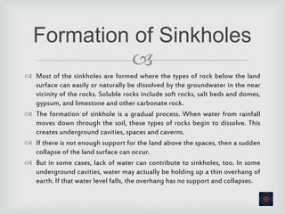 Sinkholes | PPTX