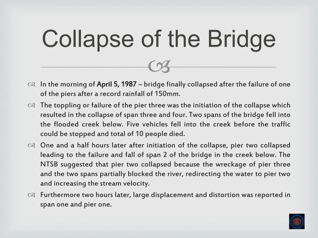 Schoharie Creek Bridge Collapse - Case Study | PPTX | Civil Engineering ...