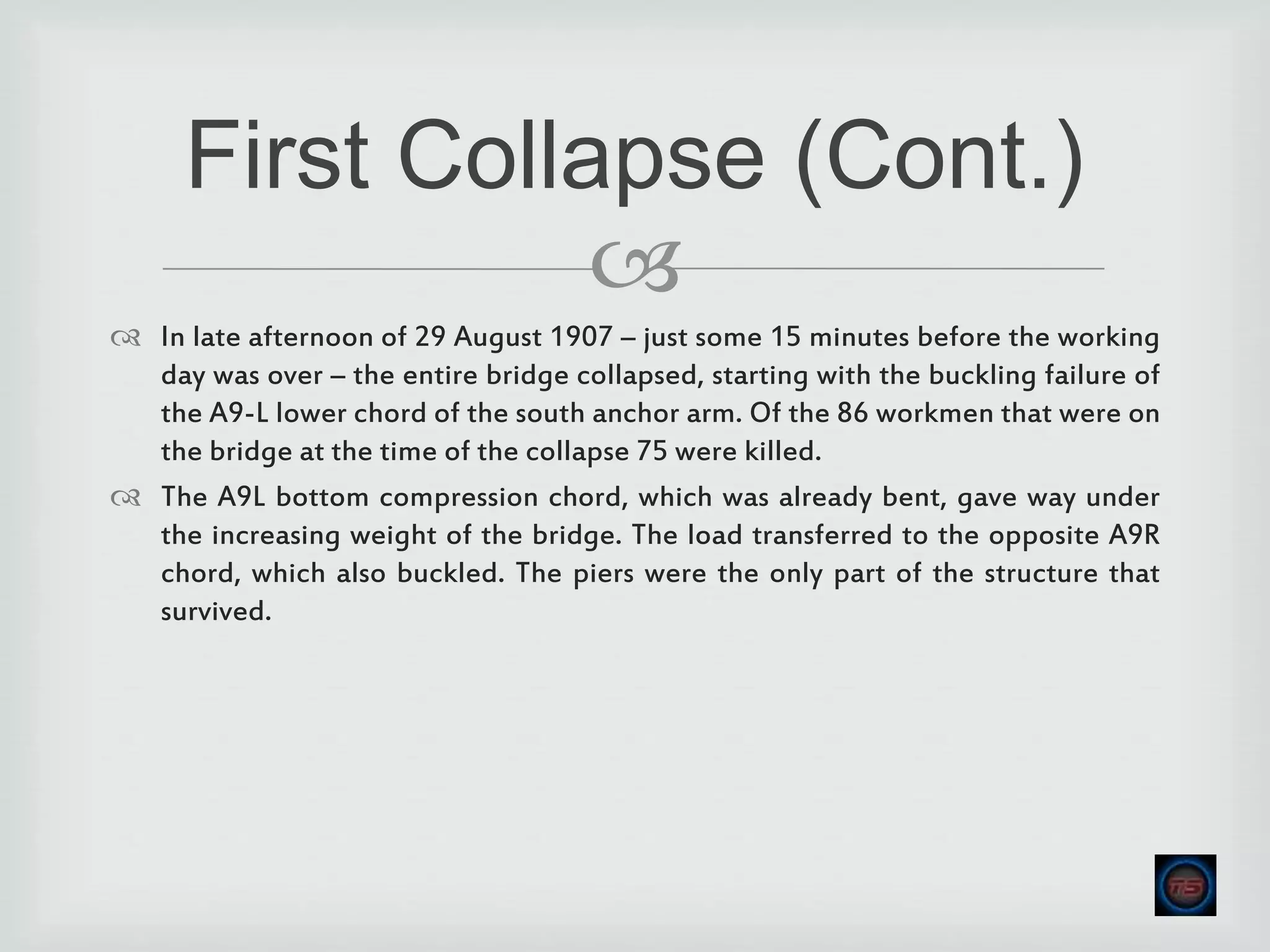 Quebec Bridge Collapse - A Case Study | PPTX