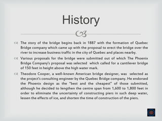 Quebec Bridge Collapse - A Case Study | PPTX