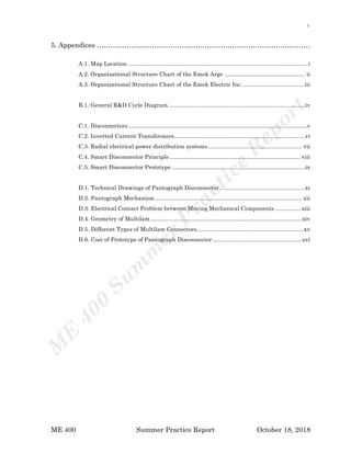 Emek R&D - Summer Practice Report | PDF | Civil Engineering Industry | Industries