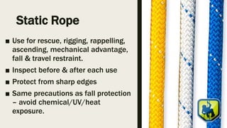 Ropes Access safety presentation | PPTX