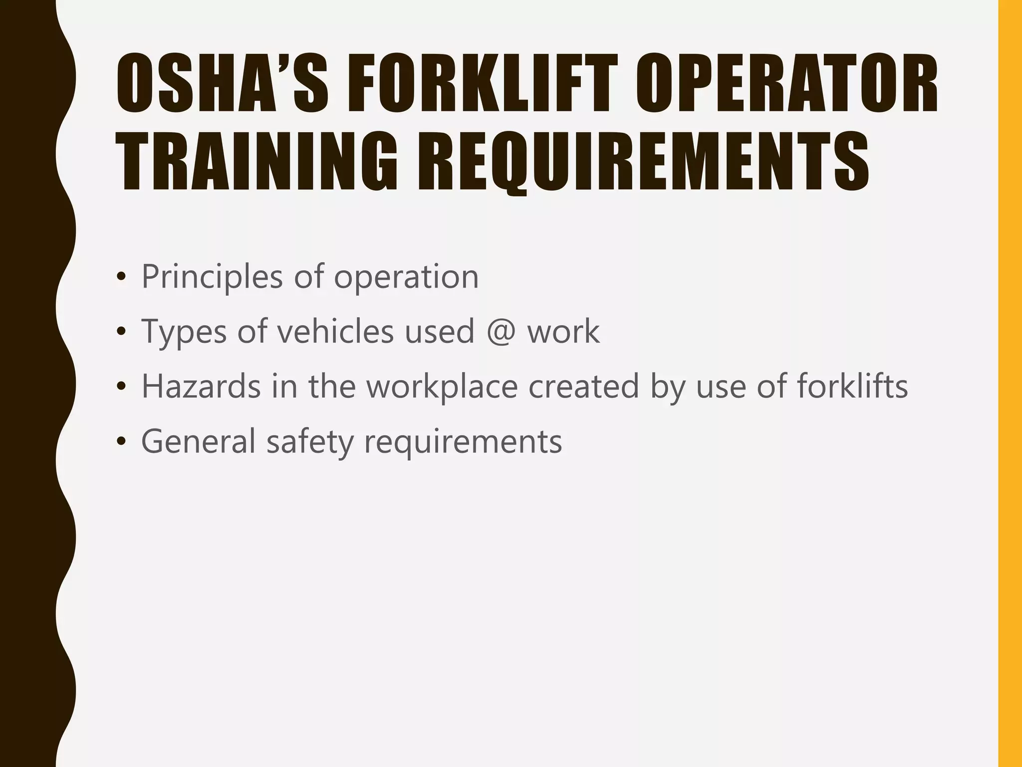 Forklift Operator Train the Trainer - quick | PPTX