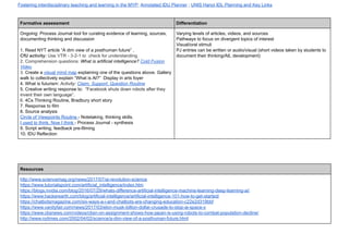 2018-19 G09 10 "Is the future post-human" IDU planner | PDF