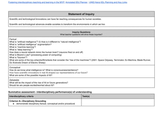 2018-19 G09 10 "Is the future post-human" IDU planner | PPT