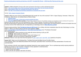 2018-19 G09 10 "Is the future post-human" IDU planner | PDF