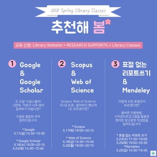 2018-1 Library Classes for UNISTARs | PDF