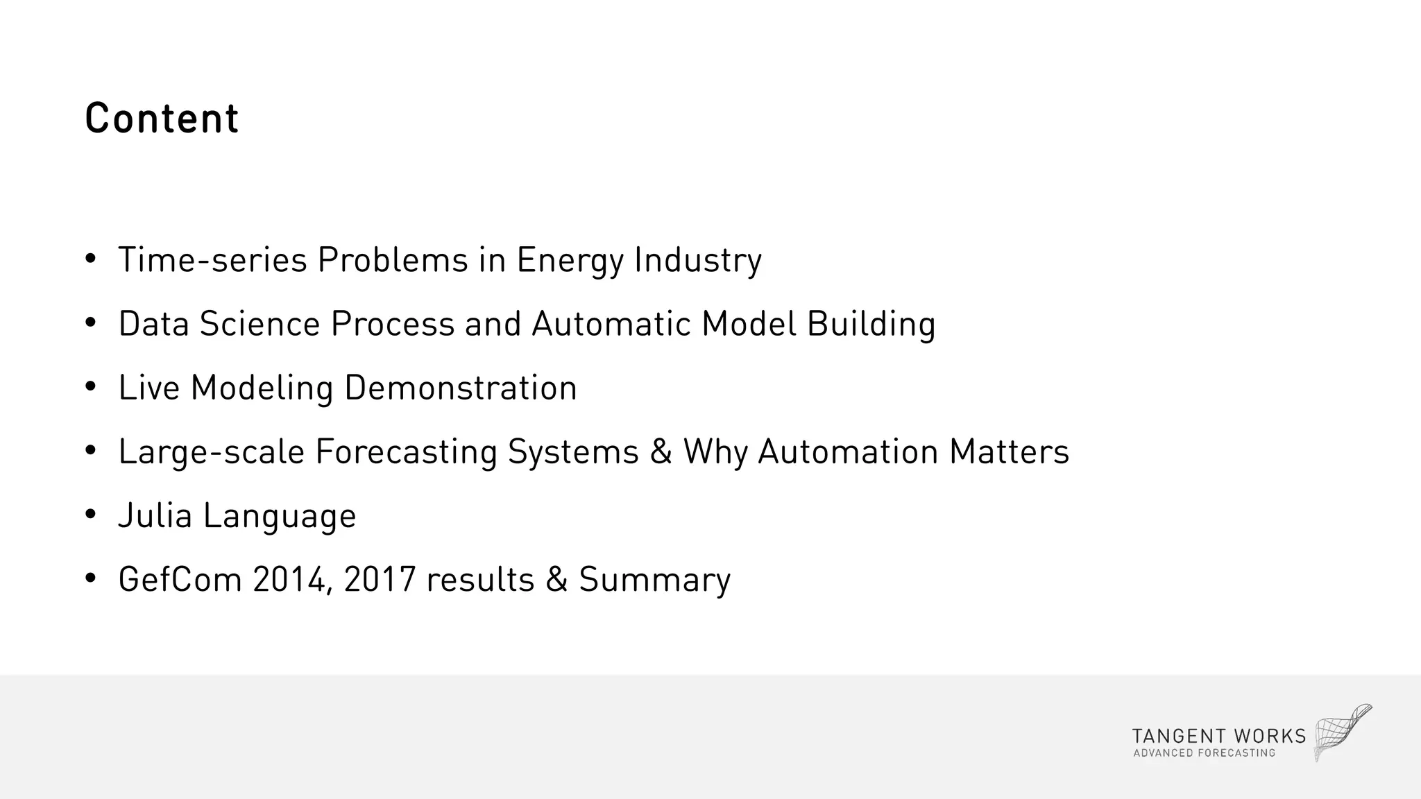 TIM: Large-scale Energy Forecasting in Julia | PPT