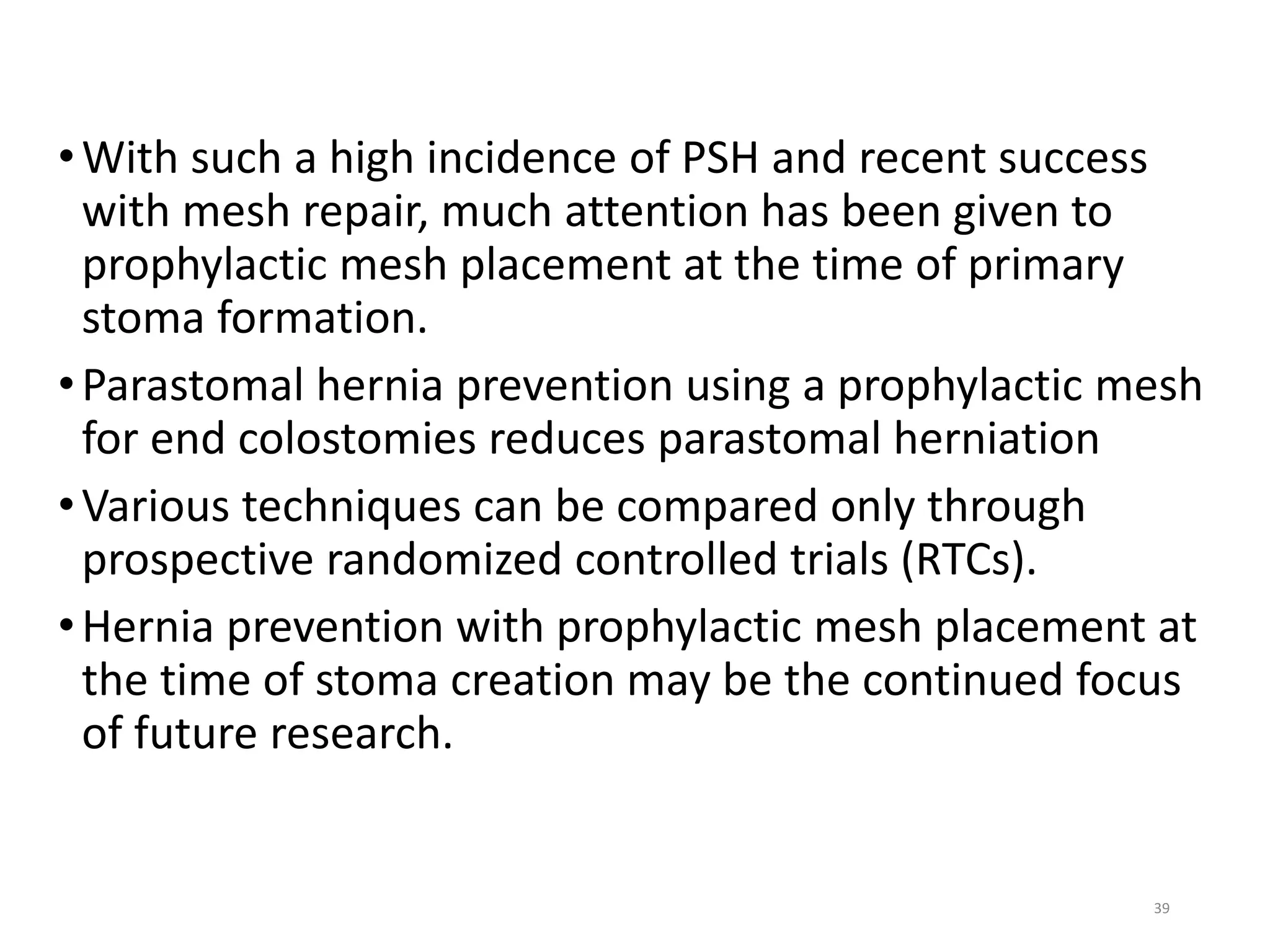 2018.parastomal hernias how to prevent... | PPT