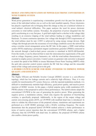 2018 2019 ieee power electronics and drives title and abstract | PDF