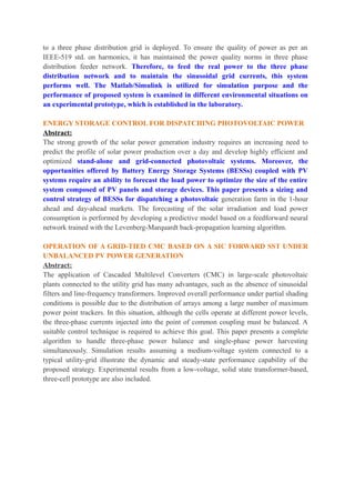 2018 2019 ieee power electronics and drives title and abstract | PDF