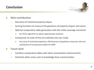 Automated Comparative Table Generation for Facilitating Human ...